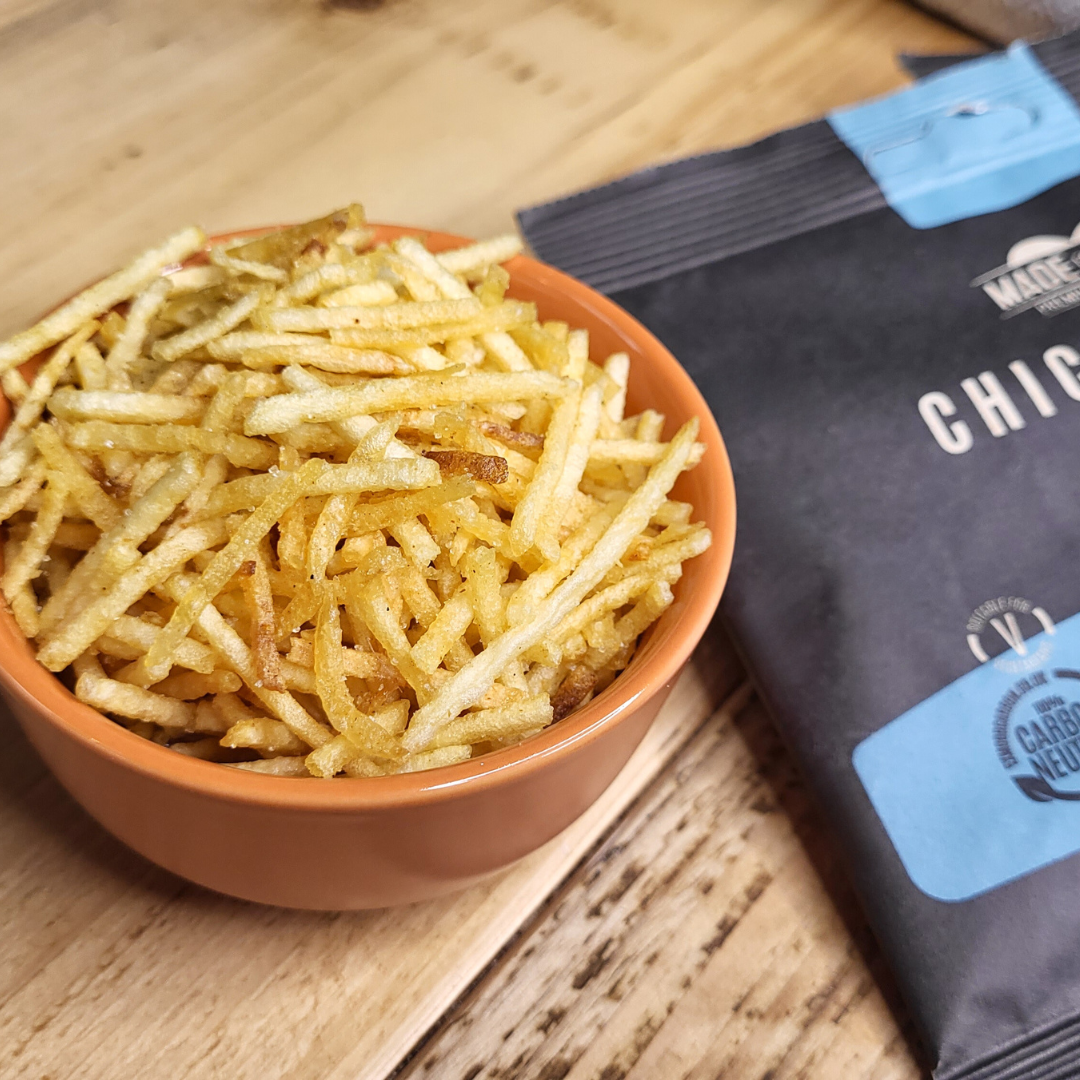 Chicken Salt Fries (12 x 40g packs) | Thin cut savoury potato crisps ...