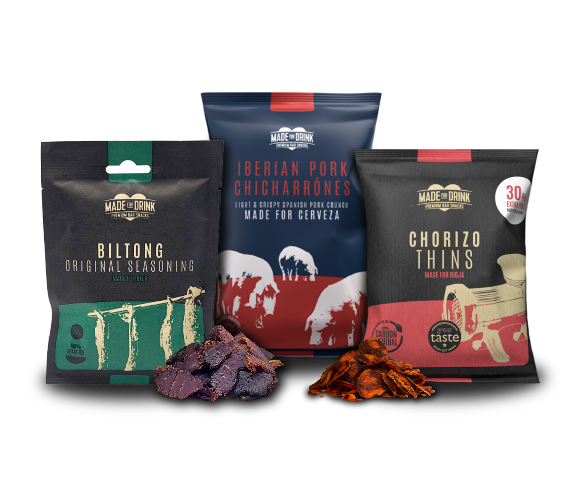 Made For Drink Meat Snack Selection Box | 6 packs